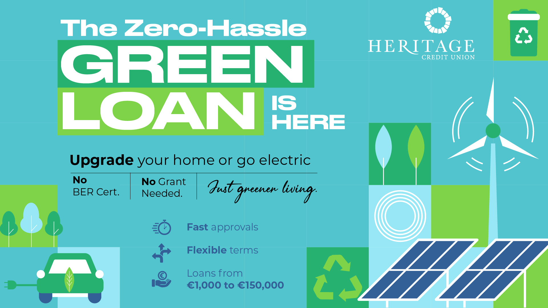 Hassle-Free Green Loans | Heritage Credit Union (Dublin)